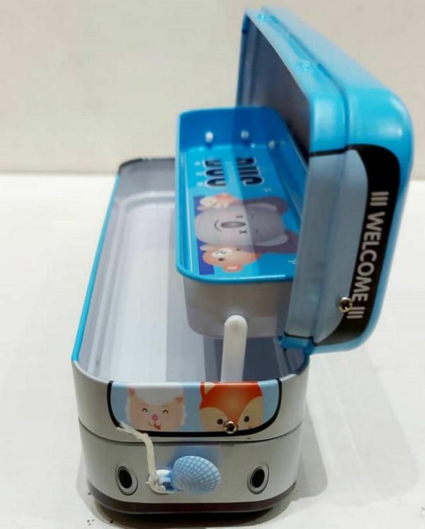 JAPSI Double Decker Bus Pencil Box Set (Boys Print) ; Metal Box ; Four ...