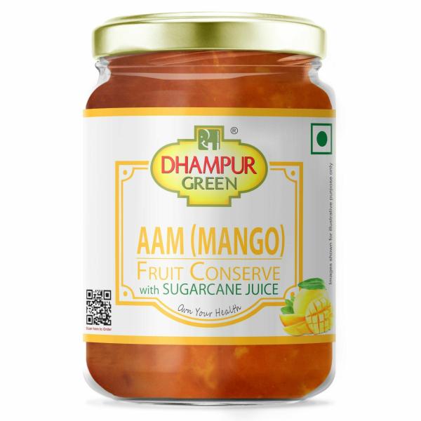 Dhampur Green AAM MANGO JAM with Sugarcane Juice | Fresh Fruit Jam ...
