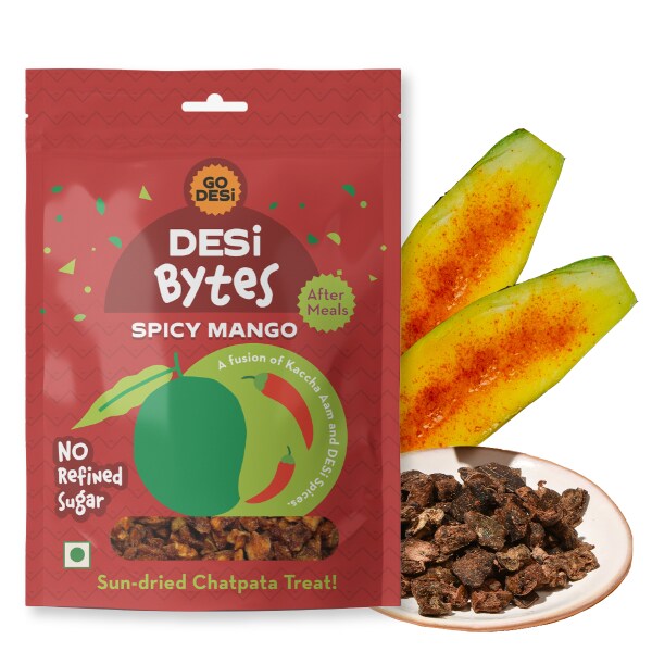 Go Desi Spicy Mango Candy, Desi Bytes, Dehydrated fruit, Fruit Snacks ...