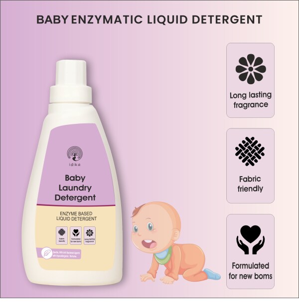 Idika Baby Laundry Liquid Detergent, With Bio Enzyme and Anti Bacterial ...