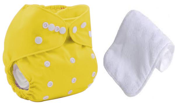 Mopslik - Baby Reusable Adjustable Washable Cloth Diaper With 4 Layered ...