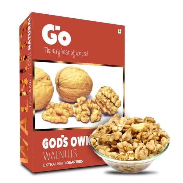 Go Organic 1 kg Walnuts (Without Shell) kernels| Kashmiri Quarter Akhrot Gir| Walnuts kernels ...