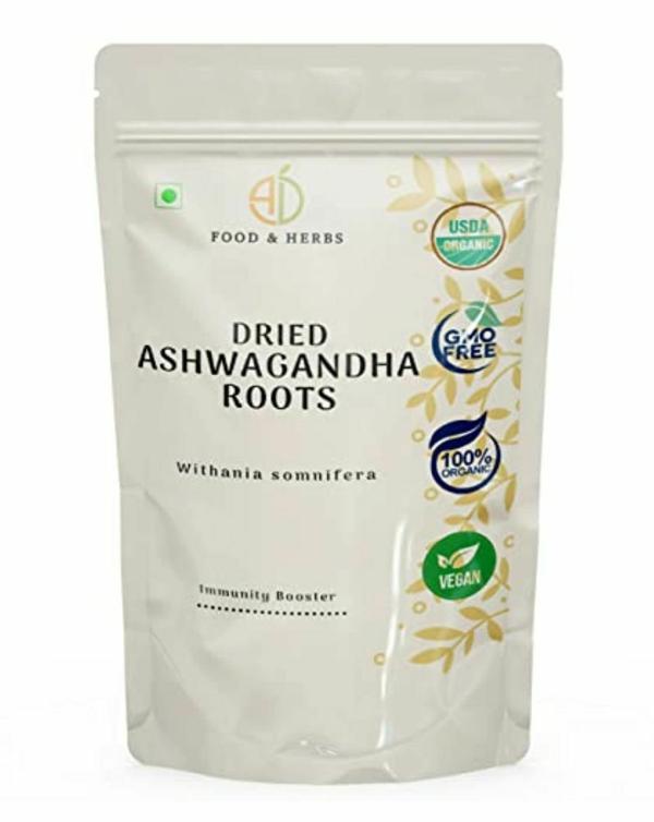 A D FOOD & HERBS Organic Dried Ashwagandha Root Stress and Anxiety 50 g ...