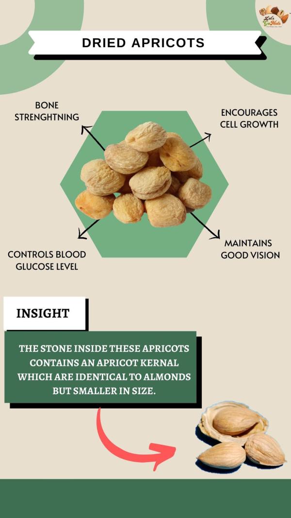 Let's Gonuts Raw Khurmani Apricots Khumani Jardalu - JioMart