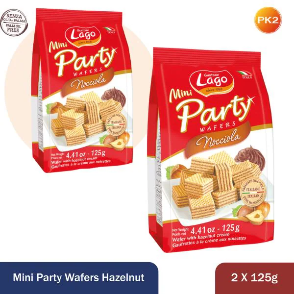 Lago Mini Party Wafers Hazelnut Cream 250g (Pack of 2) - JioMart