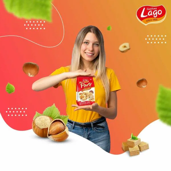 Lago Mini Party Wafers Hazelnut Cream 250g (Pack of 2) - JioMart