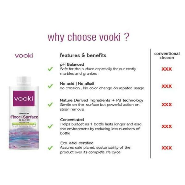 Vooki Ecofriendly Toilet bowl Cleaner & Surface Cleaner, Green ...
