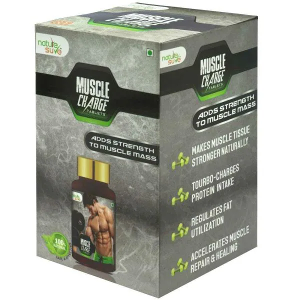 Nature Sure Muscle Charge Tablets for Men - 1 Pack (60 Tablets) - JioMart