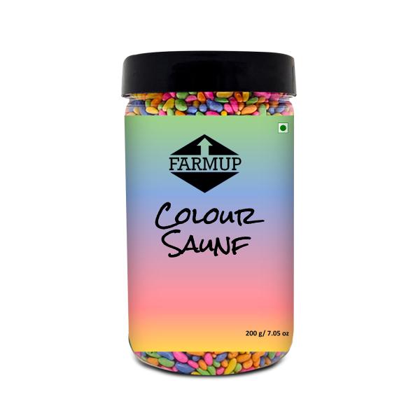 FARMUP Coloured Saunf, (Flavoured Saunf | Mukhwas, 200g Pack of 1 ...