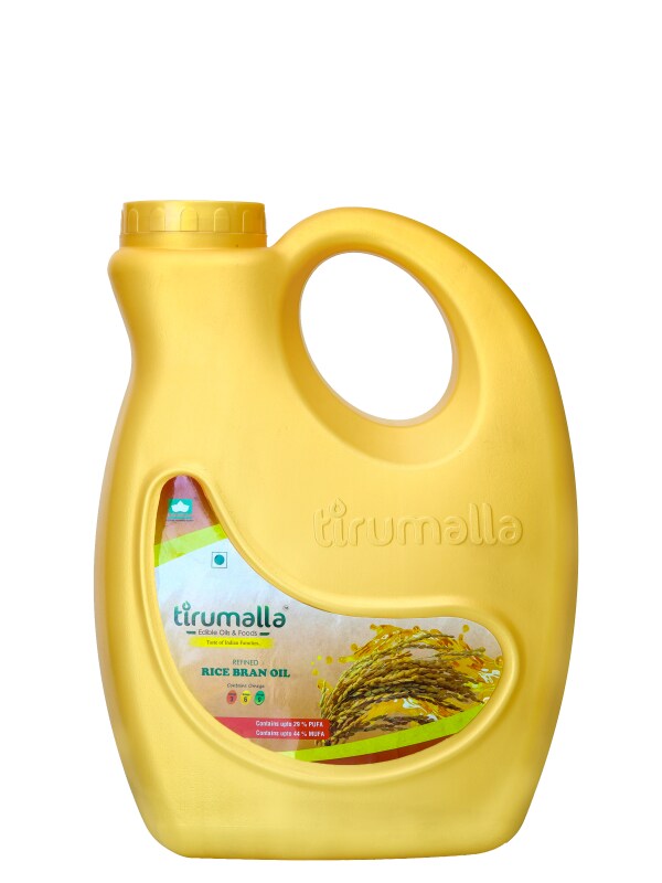 Tirumalla Physically Refined Rice Bran Oil 10 Liter Jar - JioMart