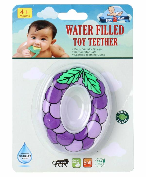 Purple Grape Shape Water-Filled Toy Teether - JioMart