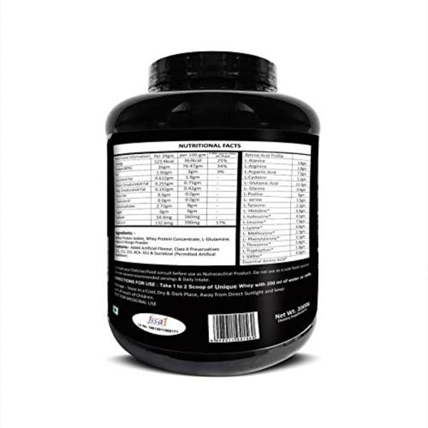 FB Nutrition Unique 100% Whey Protein with Isolate, Ultra Microfiltered ...