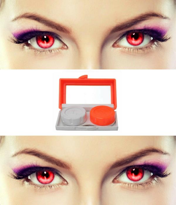 EYCOG Red PolyHema Contact Lenses (Pack Of 2) - JioMart