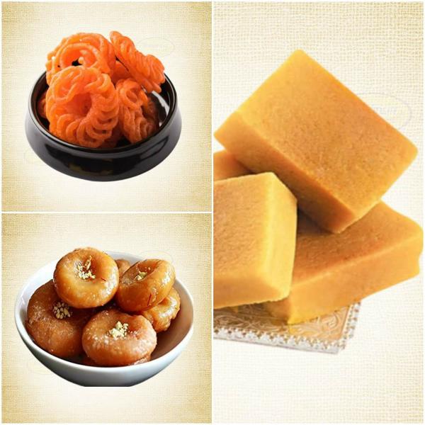 Shivanya Mart Ghee Mysore Pak | Jalebi | Ghee Badusha - Indian Sweets ...