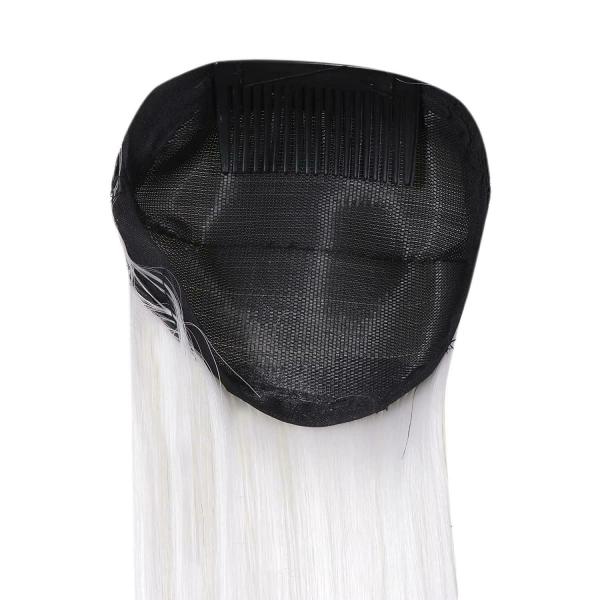 NAVMAV 25-30 Inch White Curly, Multicultural, Normal, Thick, Long Hair ...