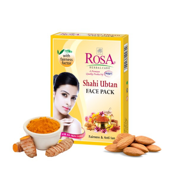 ROSA FACE PACK COMBO SET (SHAHI UBTAN, PACK OF 4 PCS. ) - 100GM EACH ...