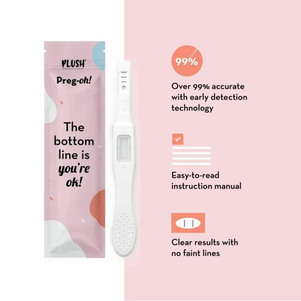 Plush Preg-oh! Midstream Pregnancy Kit Test For Women 99% Accuracy (1N ...