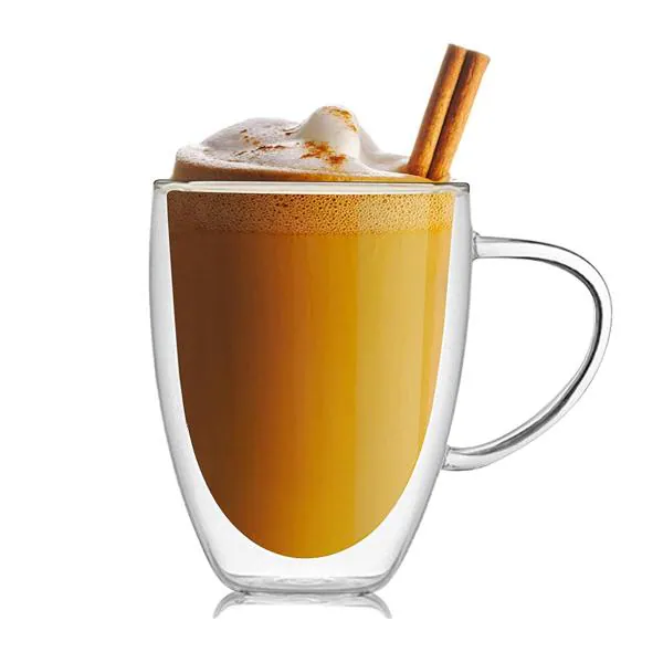 Cracker Transparent Insulated Double Wall Glass Cup Tea Coffee Mug ...