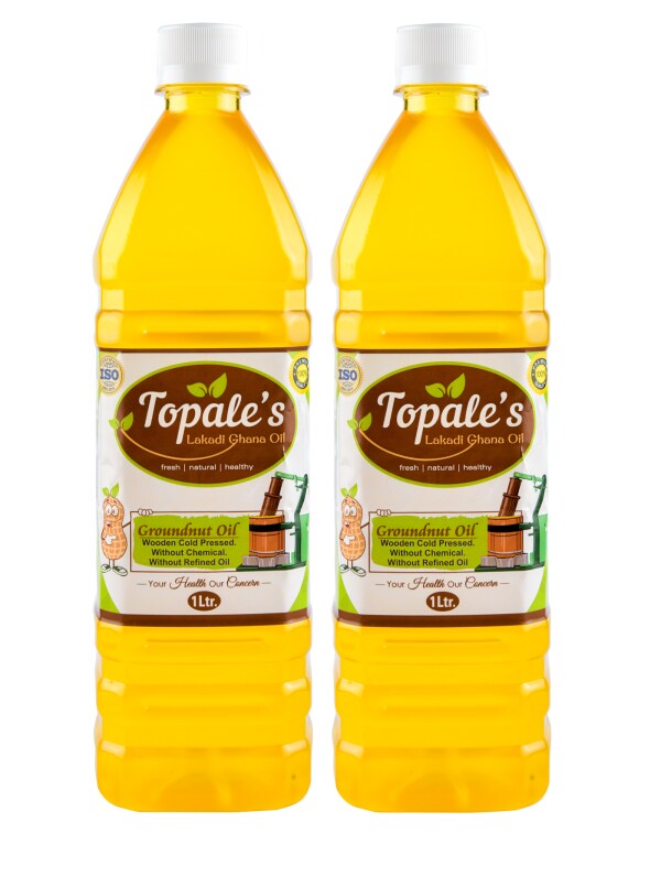 Topale's Premium Lakdi Ghana Cold Pressed Groundnut Oil 1 litre (pack ...