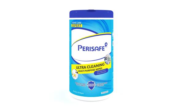PERISAFE Ultra Cleaning Multipurpose Wipes- Pack of 80 Wipes | Enhanced ...