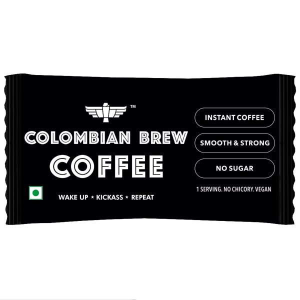 Colombian Brew Pure Instant Coffee Powder Sachets, Pack of 180 - JioMart