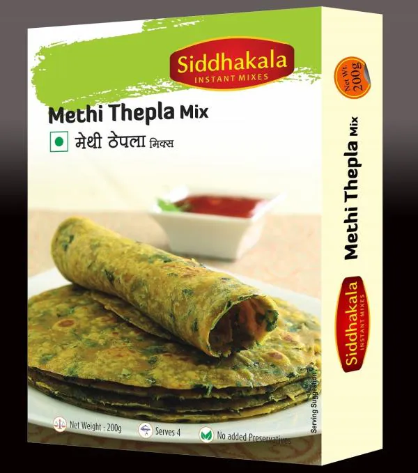 SIDDHAKALA METHI THEPLA MIX 200 GM ( PACK OF 4) - JioMart