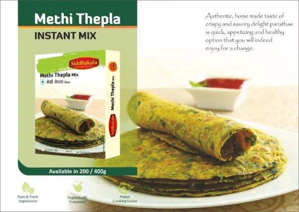 SIDDHAKALA METHI THEPLA MIX 200 GM ( PACK OF 4) - JioMart