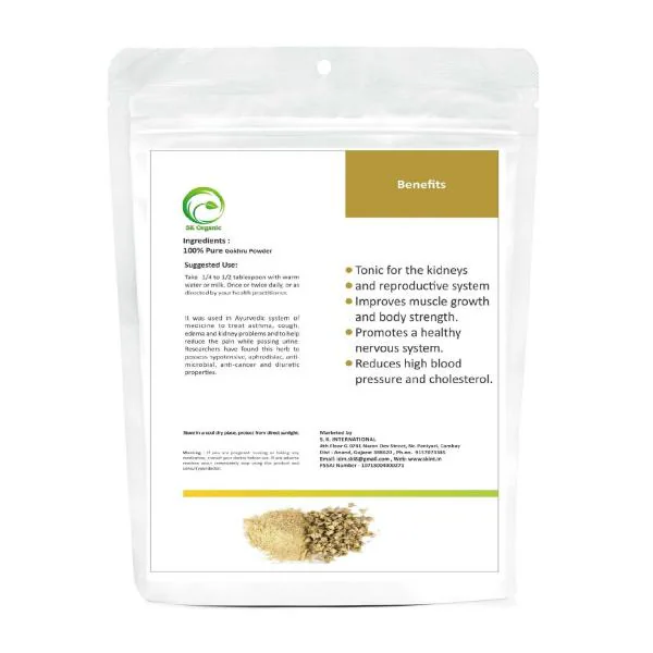 Sk Organic Gokhru Powder, 250 G - JioMart