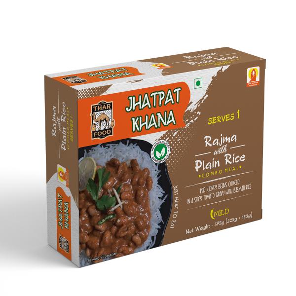 The Thar Food Jhatpat Khana Rajma with Plain Rice | Ready to Cook Food ...