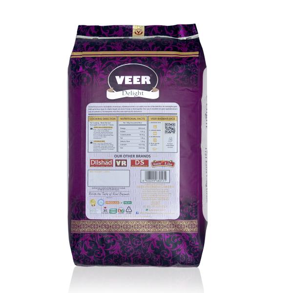 VEER DELIGHT - Extra Long Grain Biryani Basmati Rice - 10 KG - JioMart