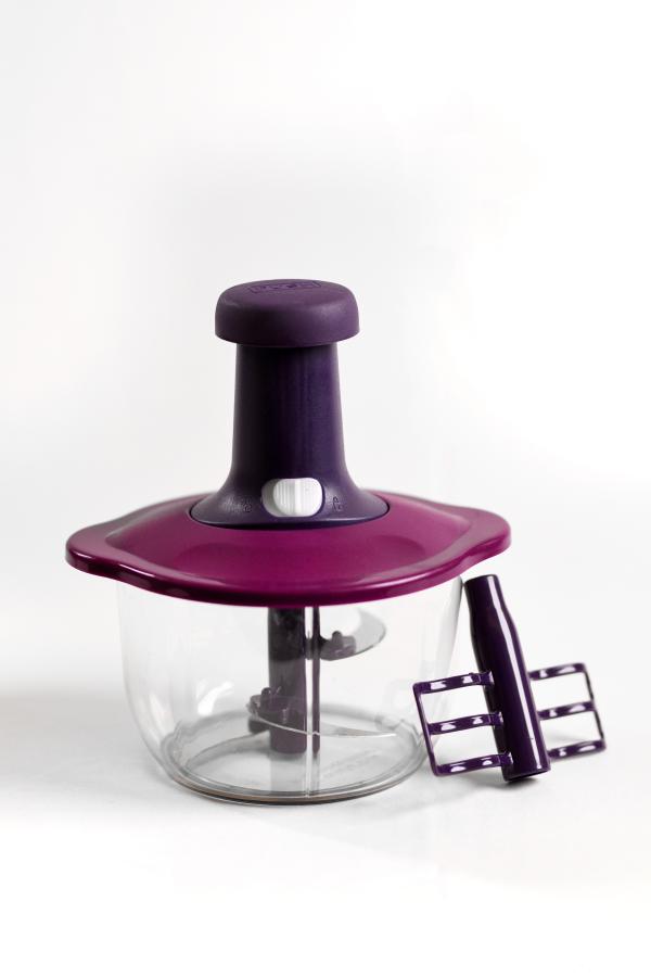 YouBee Manual Press Chopper, Fruit & Vegetable Chopper for Kitchen with ...