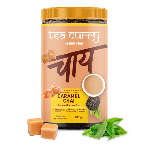 TEACURRY Caramel Chai (100 gms) - Caramel Flavoured Tea for vitamins ...