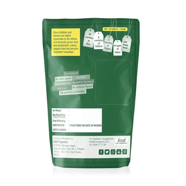 B&B Organics Kodo Millet Flour / Varagu Maavu / Kodra Atta (1 kg) - JioMart