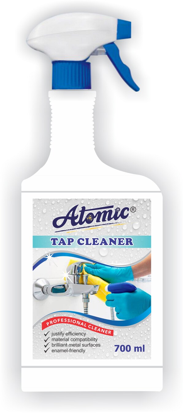 Atomic Tap Cleaner 700 ML, Removes Hard Water Scaling from Bathroom ...