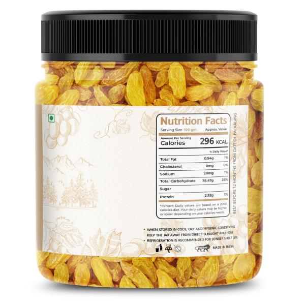 LILA DRY FRUITS Premium Seedless Golden Raisins 100g JAR PACK | Amazing ...