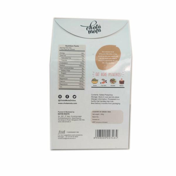 Chota Mota Salted Pistachio 250g | California Pista Shelled | Small ...