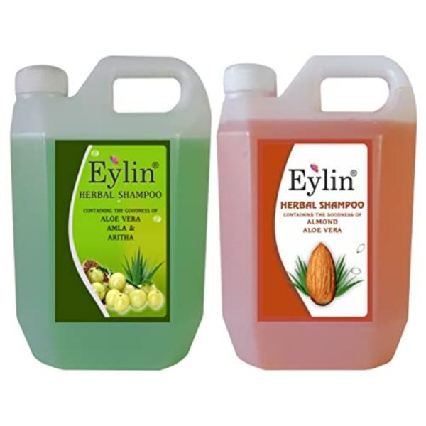 Eylin Herbal Shampoos: Almond/ Aloe Vera & Amla/Aritha/Aloe Vera, 1 ...