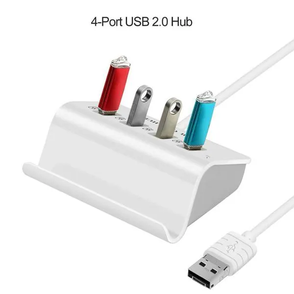 Edust 2-In-1 4 Port Hi-Speed Usb Otg Hub With Mobile Stand Dock - JioMart