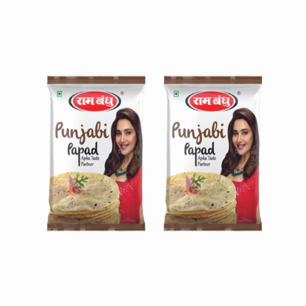 Ram Bandhu-Tasty Crunchy Punjabi Papad, 200gm Combo Pack of 2 - JioMart