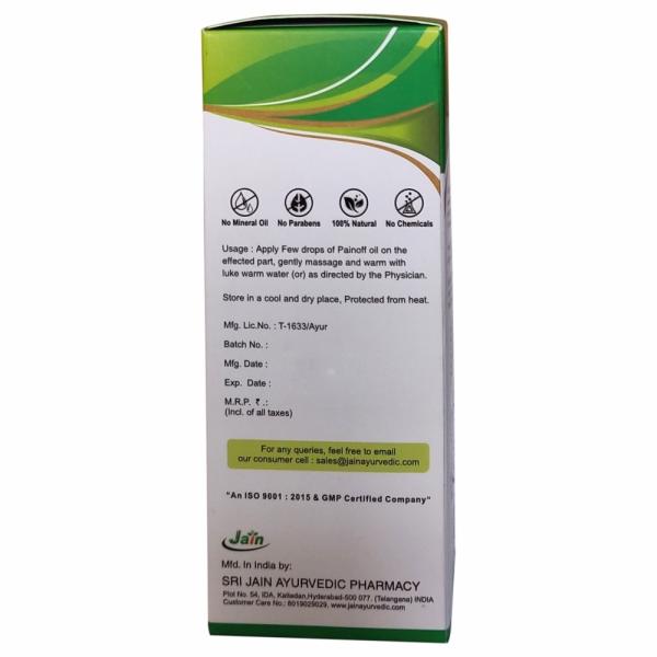 Jain Pain Off Oil For Pain In Body Back Knee Legs 100 ml - JioMart