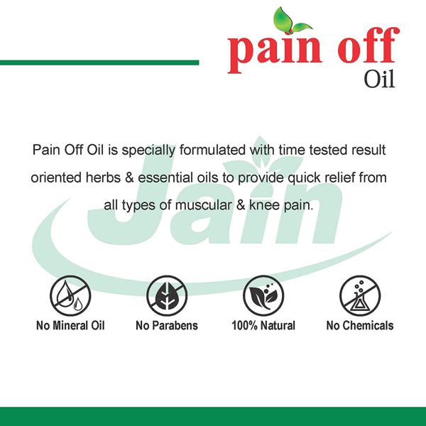 Jain Pain Off Oil For Pain In Body Back Knee Legs 100 ml - JioMart