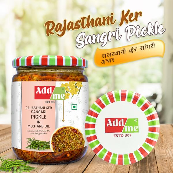 Add Me Tenti Ker sangri Pickle 500g Glass Pack, A Marwadi Rajasthani ...