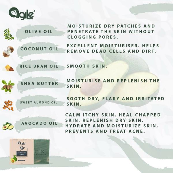 Agile Wellness Avocado Handmade Soap 120 g - JioMart