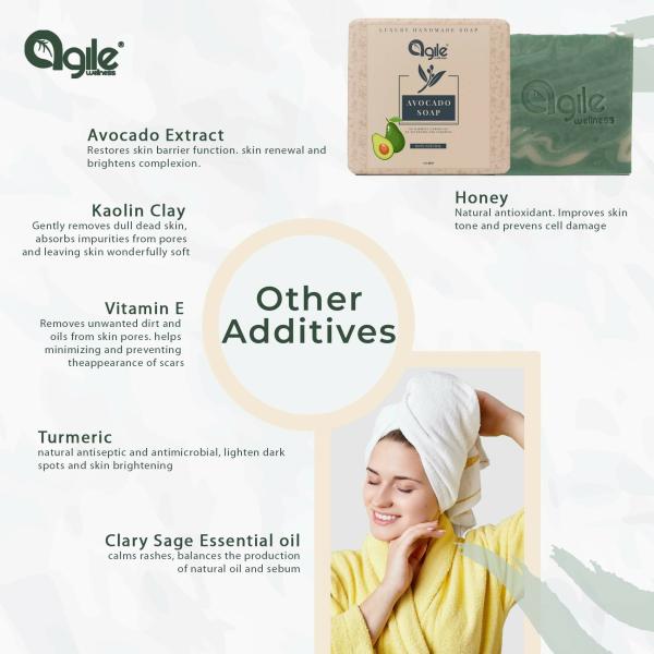 Agile Wellness Avocado Handmade Soap 120 g - JioMart