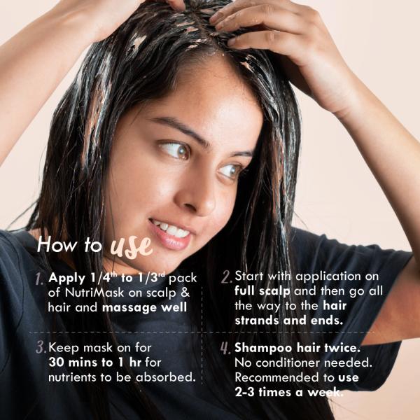 Nat Habit 5-Oil Hibiscus Fresh Hair Mask (Nutrimask) , Pack of 3 - JioMart