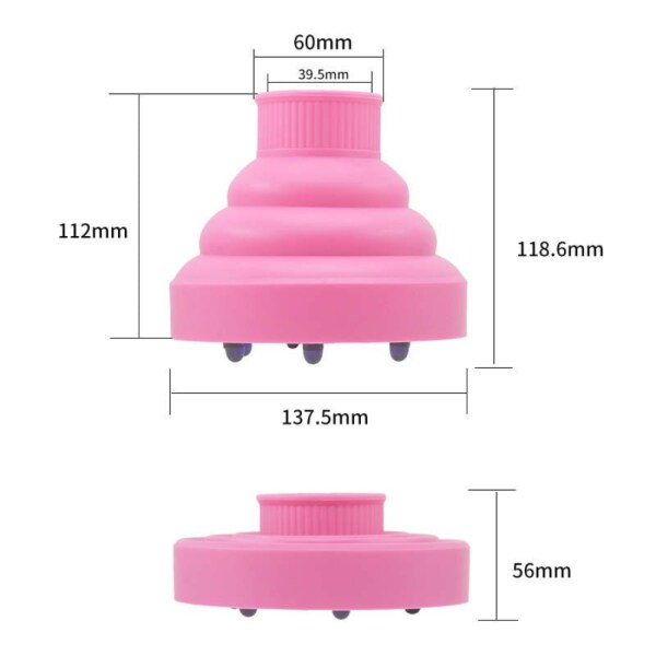 Curl Cure Pink Collapsible Curly Hair Diffuser - JioMart