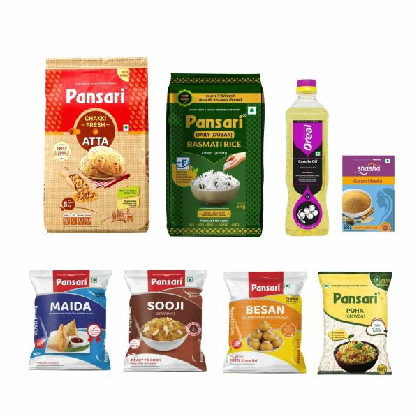 Pansari Super Saver Grocery Combo Package - 8 in 1 - JioMart