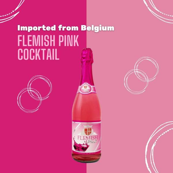 Flemish Pink Cocktail Sparkling Beverage Non Alcoholic, 750ml - JioMart