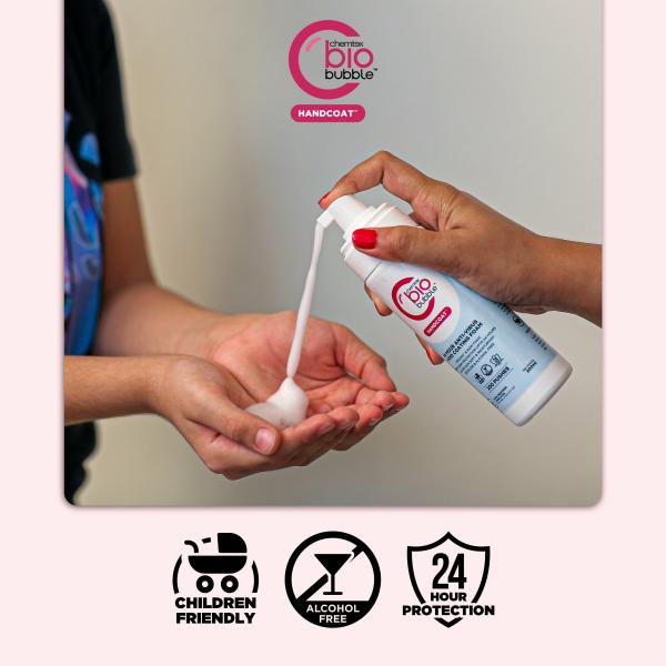 Chemtex BioBubble HandCoat | 24 Hours Germs Protection for Hands ...
