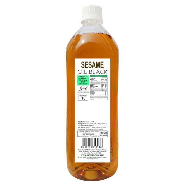 Organic Sesame Oil Black (Til Oil) - 1L - JioMart